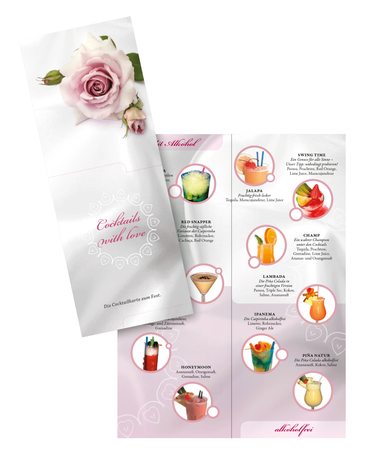 Programme-Hochzeit – Mobiler Cocktail Service